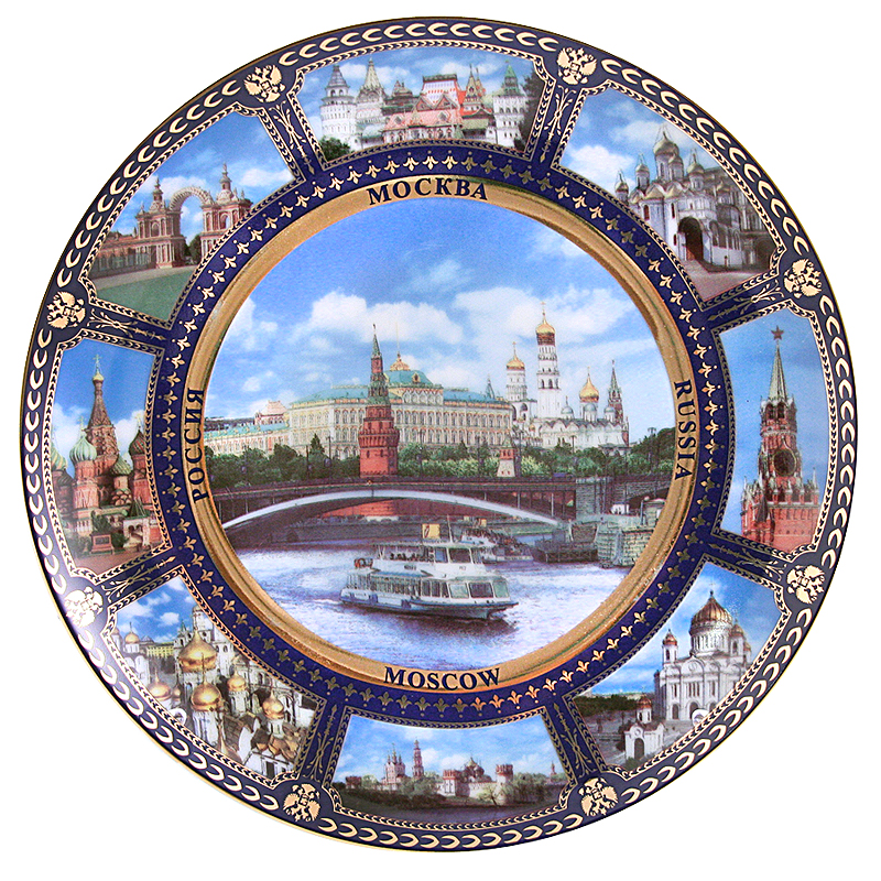 Moscow Panorama Decorative Plate | Product sku S-103485
