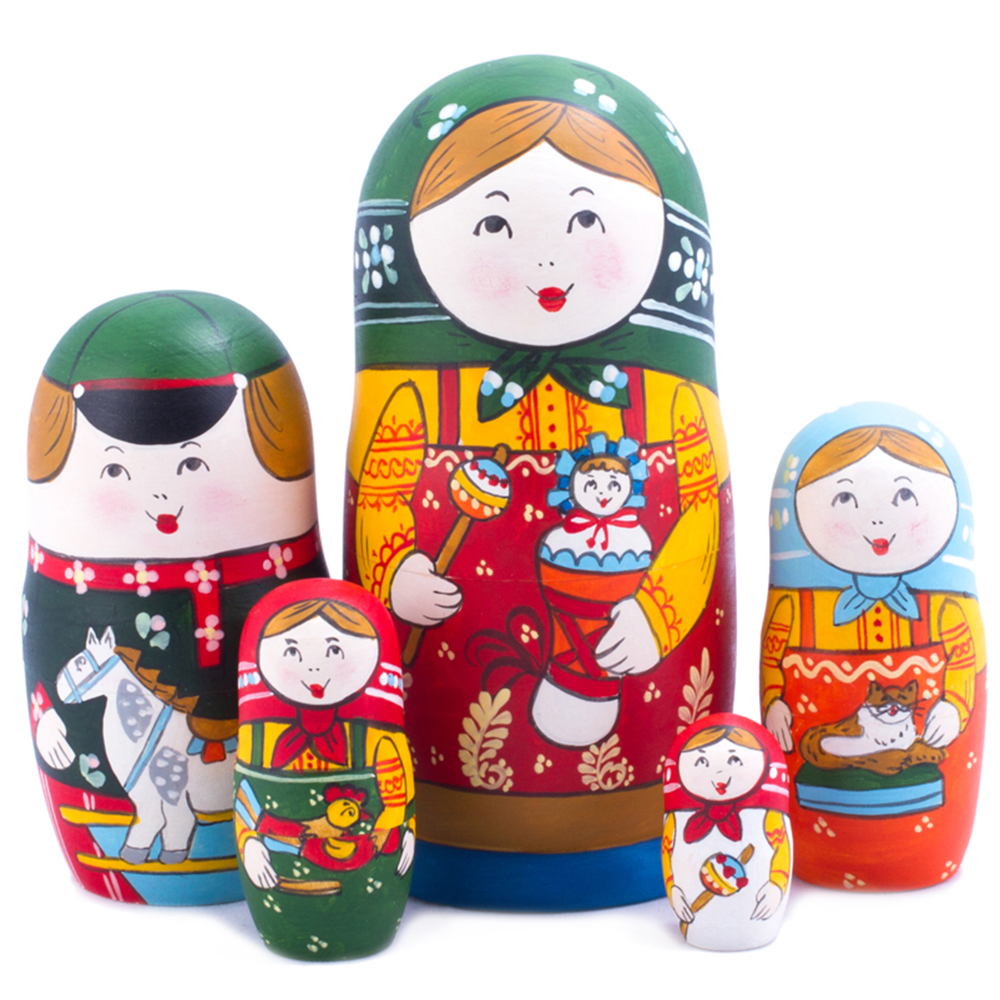 Toys Wooden Nesting Doll (5 pc.) | Product sku S-147021