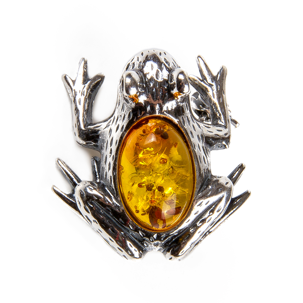 Amber Frog Brooch | Product sku Y-164101