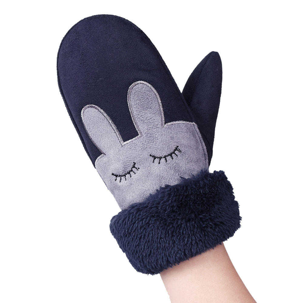 Children's Bunny Mittens in Navy | Product sku Z-164153