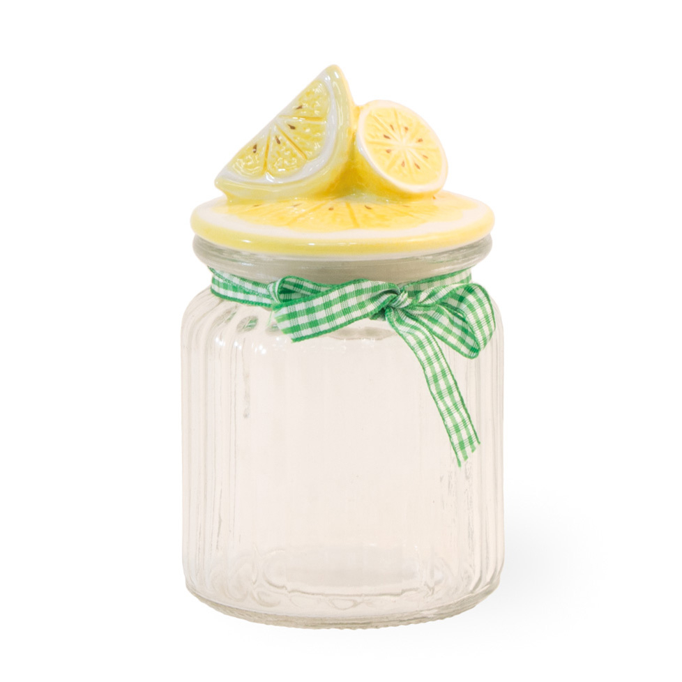 Lemon Drop Glass Jar (small) | Product sku J-182693