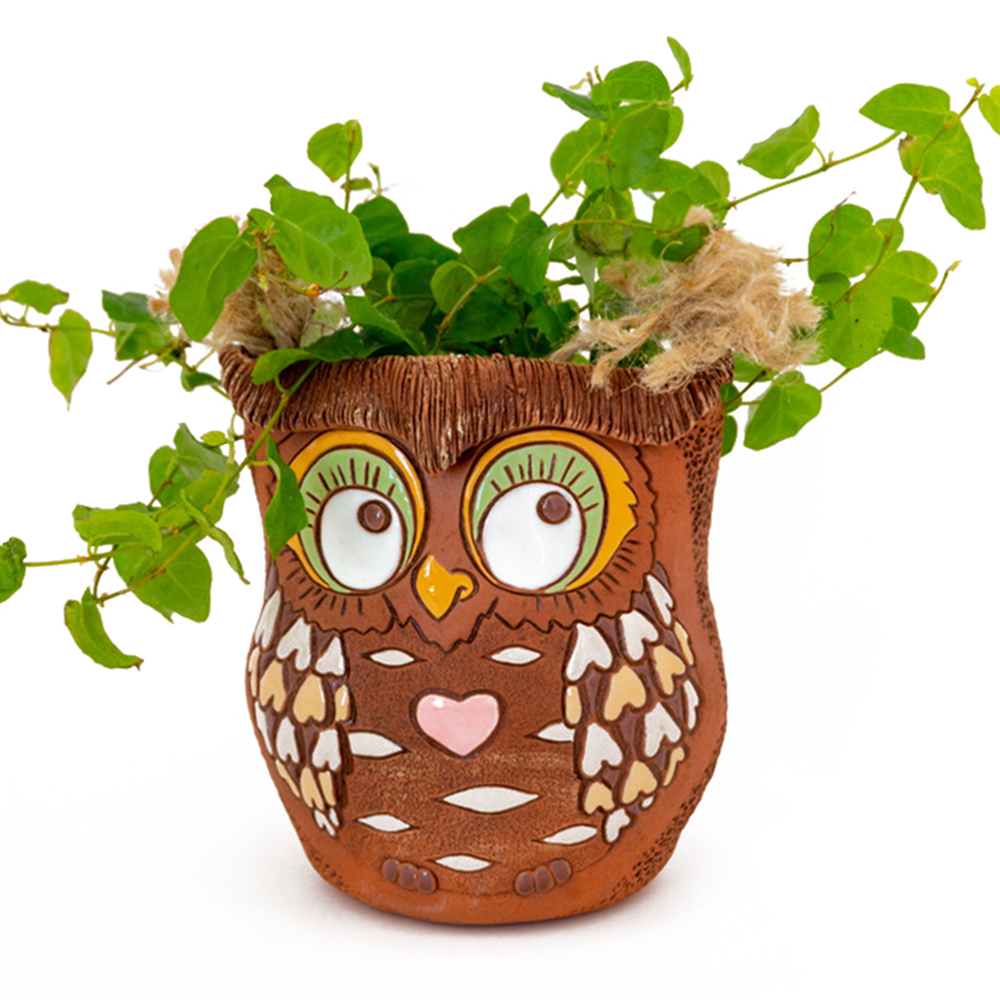 Owl Ceramic Flower Pot Planter | Product sku S-195399