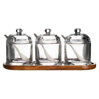 Glass Storage Jar Set of 3