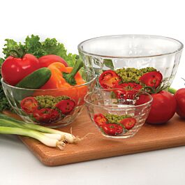 Trio Glass Serving Bowl Set