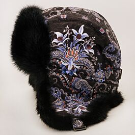 Russian Hat with Ear Flaps (Ushanka) - Black