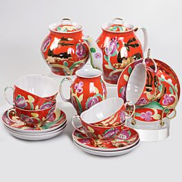 Golden Deer 15 pc. Tea Set for 6 Persons