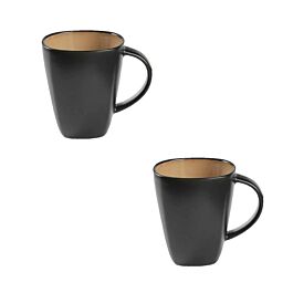 Soho Lounge Set of 2 Mugs - Taupe
