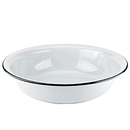 Pure White Vintage Enamel Basin 9.5 qt