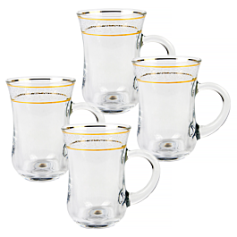 Inspiration Glass Coffee and Tea Glass Set of 4