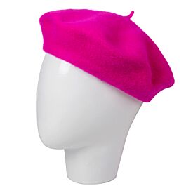 Fuchsia Classic Wool Beret