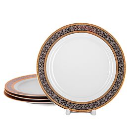Royal Dinner Bohemian Porcelain Dessert Plates Set of 4