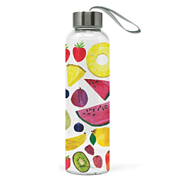 Glass Water Bottle - Tutti Frutti