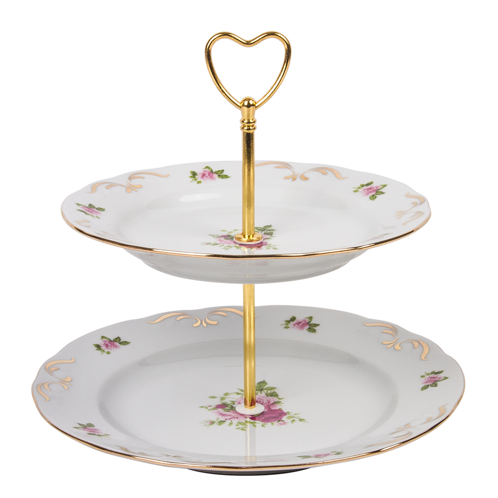 Marquise 2-Tier Porcelain Dessert Stand | Product sku J-193453