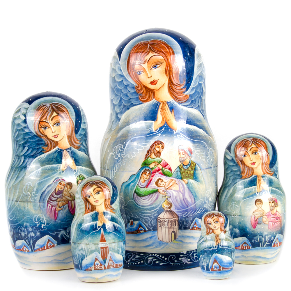 Guardian Angel Nesting Doll
